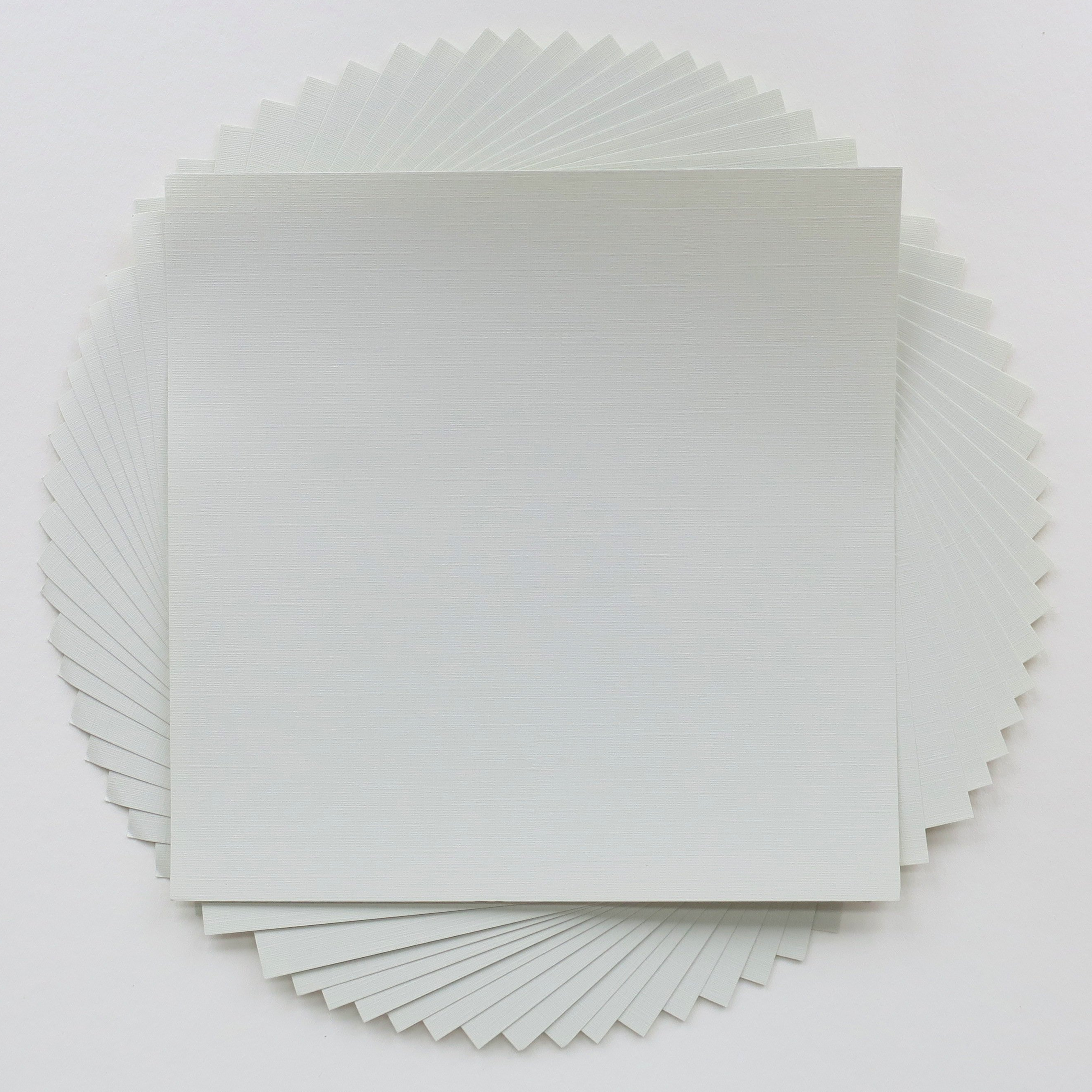 Pack of 20 Sheets 14x14cm Textured Linen Paper - Milky White – Lavender ...