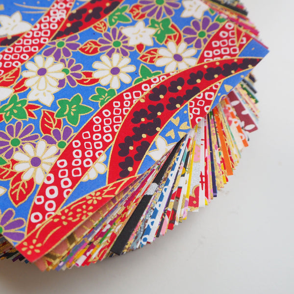 100 sheets Yuzen Washi Origami Paper Mix Patterns 9x9cm – Lavender Home ...