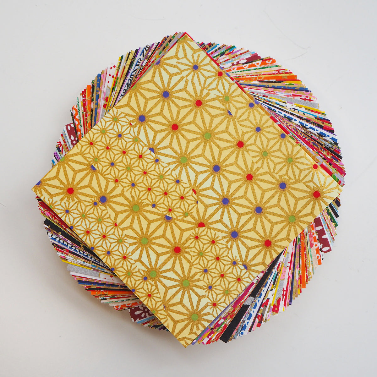 100 Sheets 9x9cm Mixed Colours Japanese Yuzen Washi Origami Paper ...